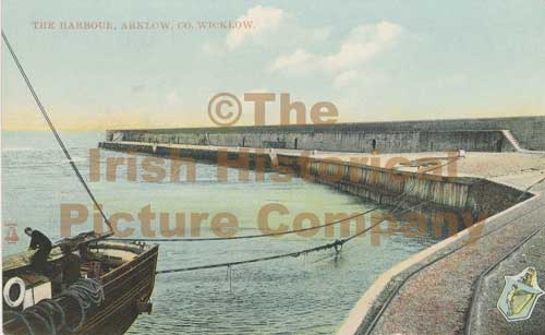 The Harbour, Arklow, Co Wicklow, Ireland. old photograph. WK-00125 ...