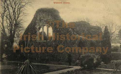 Wicklow Abbey, Arklow ?, Co Wicklow, Ireland. old Irish photograph. WK ...