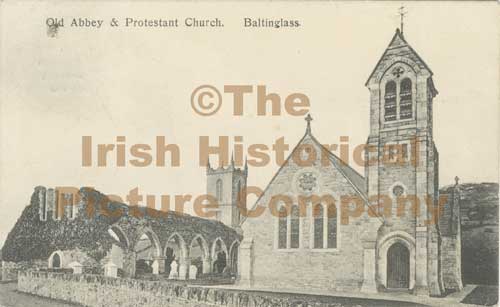 Abbey and Protestant Church, Baltinglass, Co Wicklow, Ireland. old ...