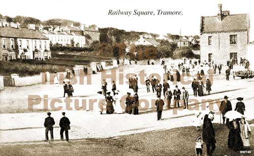 Railway Square, Tramore, Co Waterford, Ireland. old Irish photograph ...