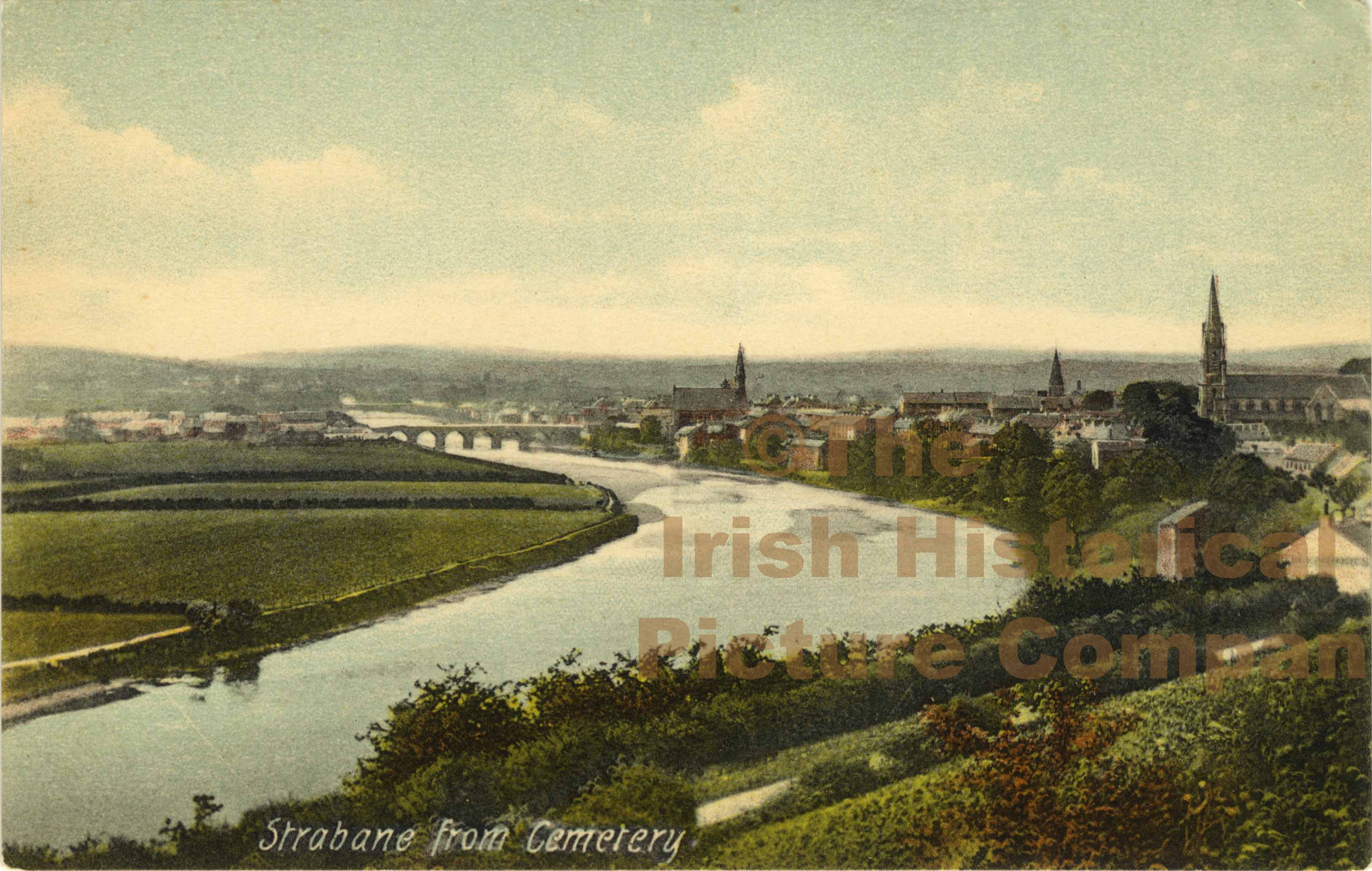 Strabane from Cementery, Co. Tyrone, Northen IReland, Old Irish ...