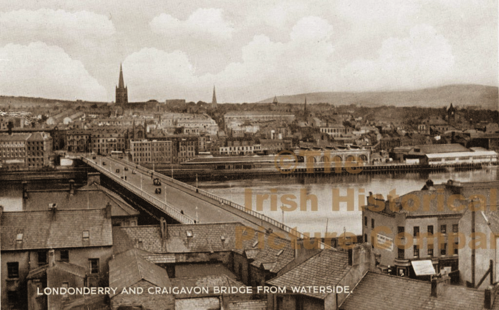 Londponderry & Craigavon bridge from Waterside, Co. Derry, Northern ...