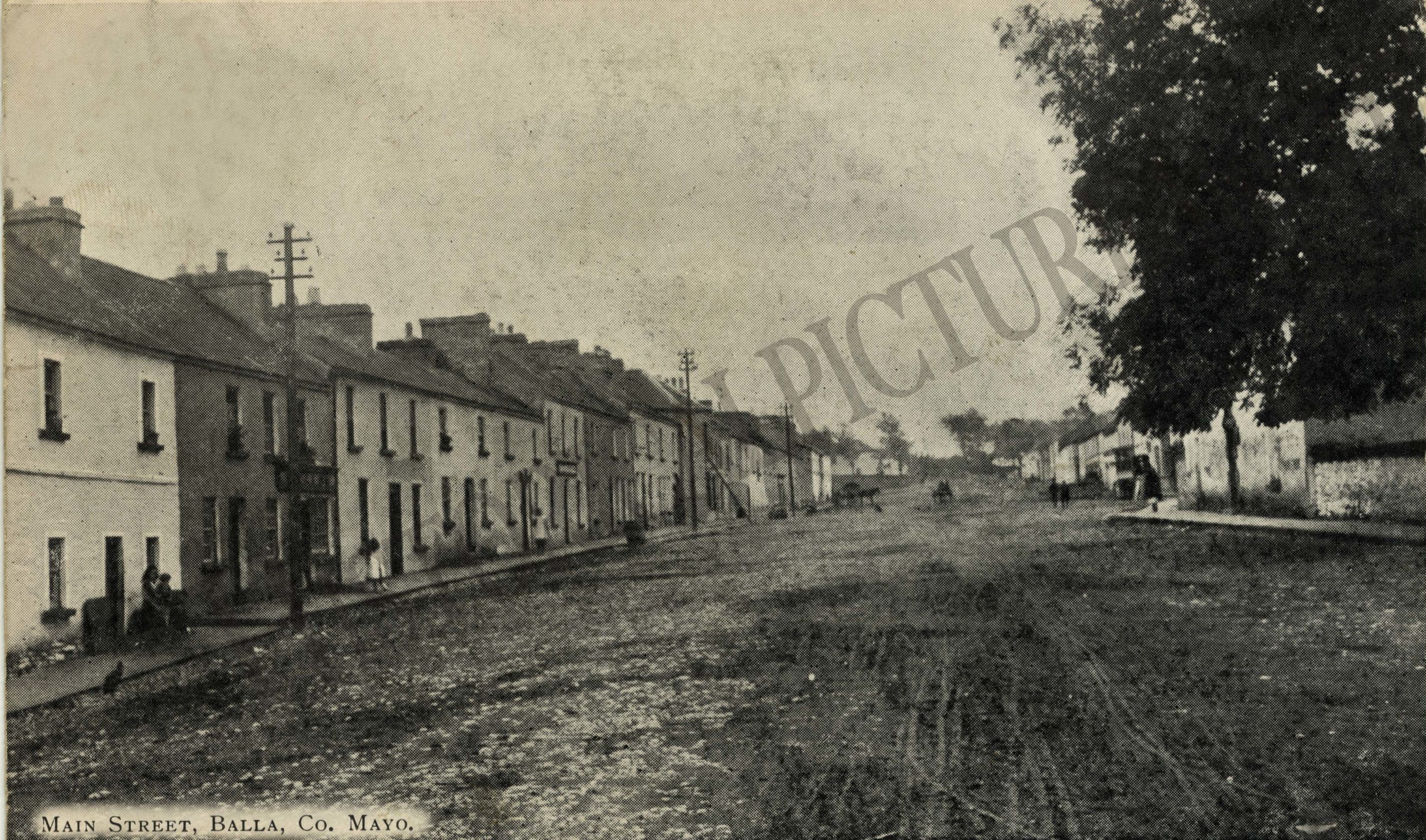 Main Street , Balla, Co. Mayo, Ireland, Old Irish Photograph, by D.J ...