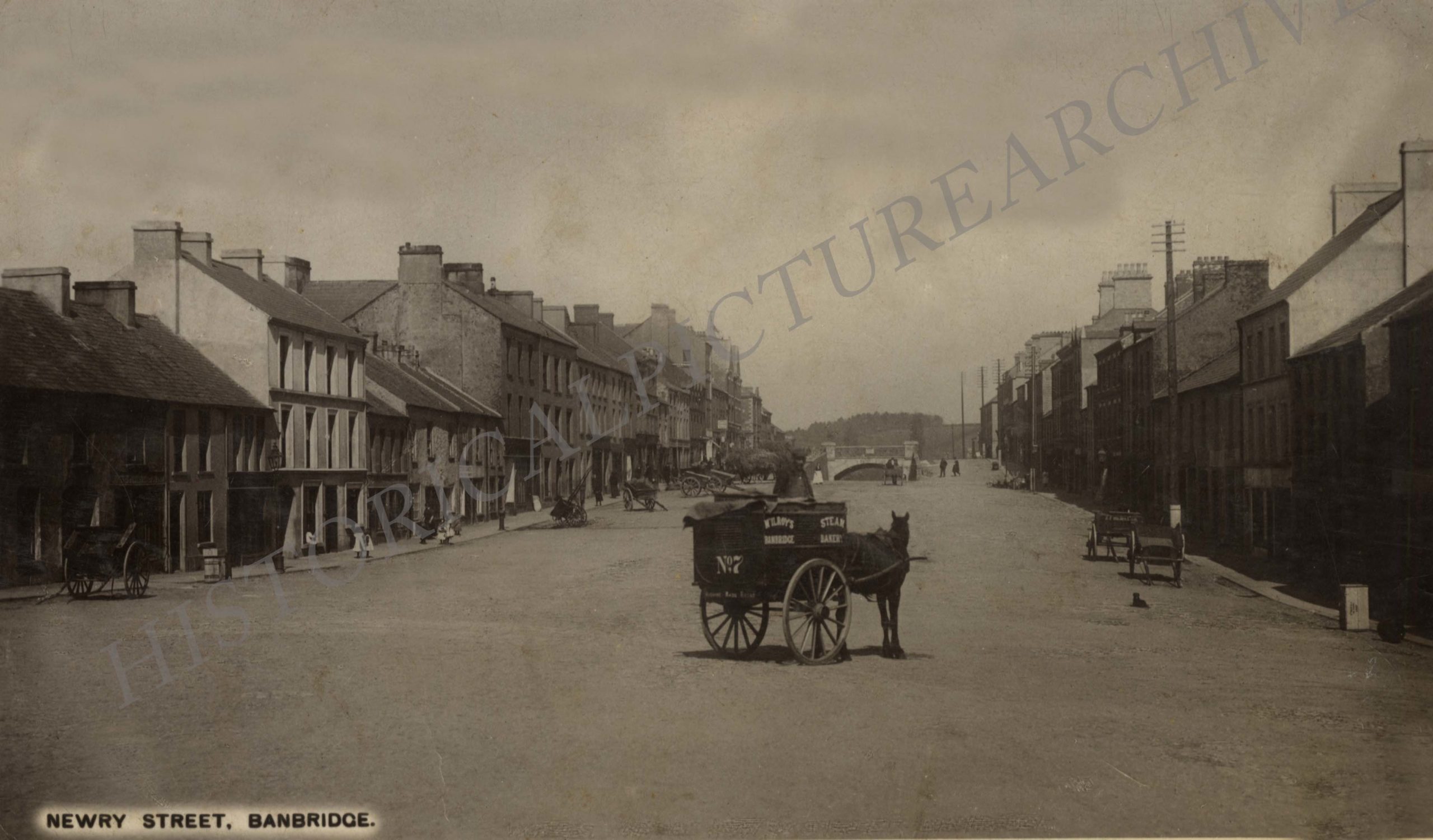 Newry Street (showing bread cart), Banbridge, Co. Down, Northern ...