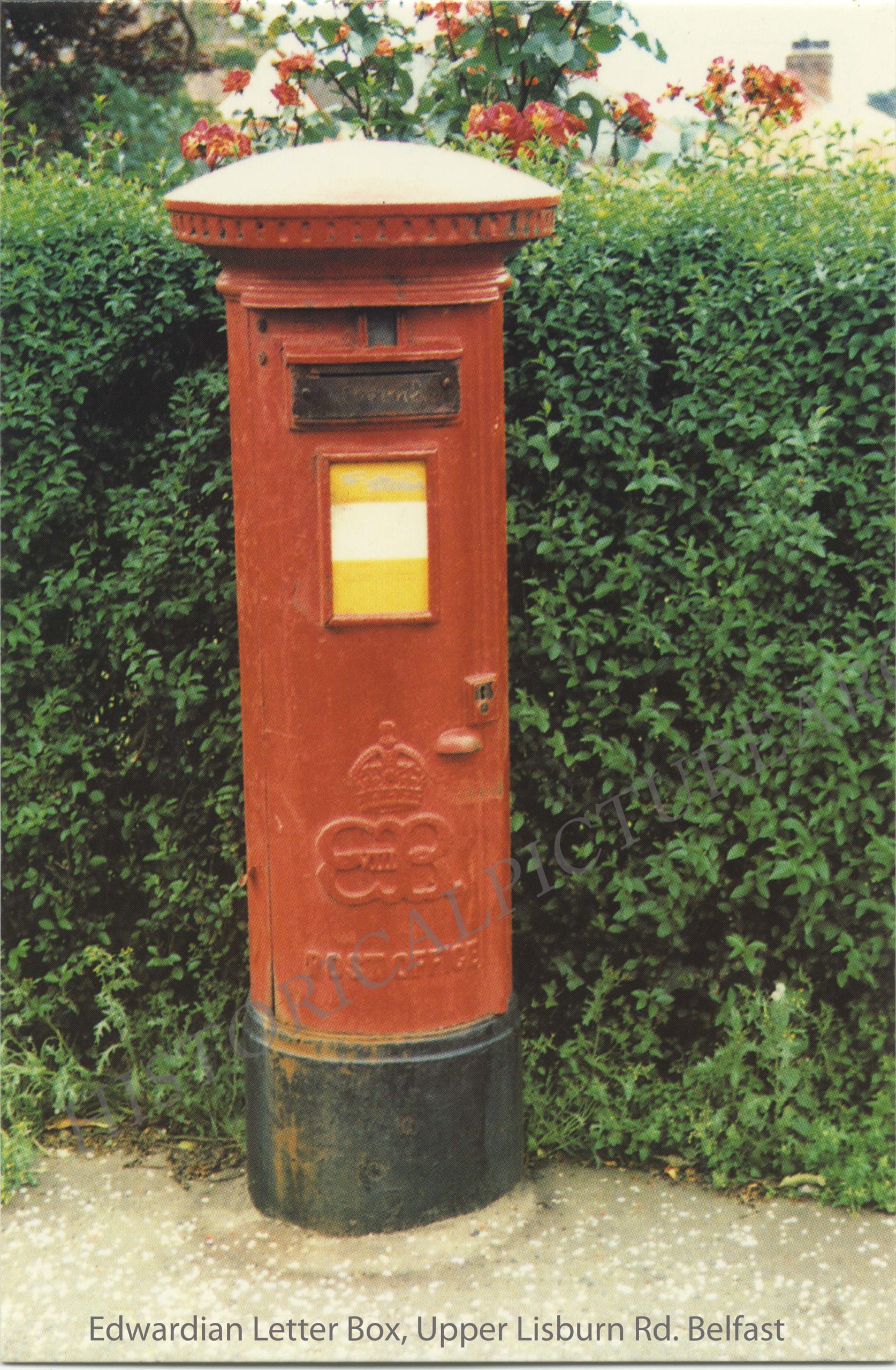 Edwardian Letter Box, Upper Lisburn Road, Belfast, Co. Antrim, Northern ...