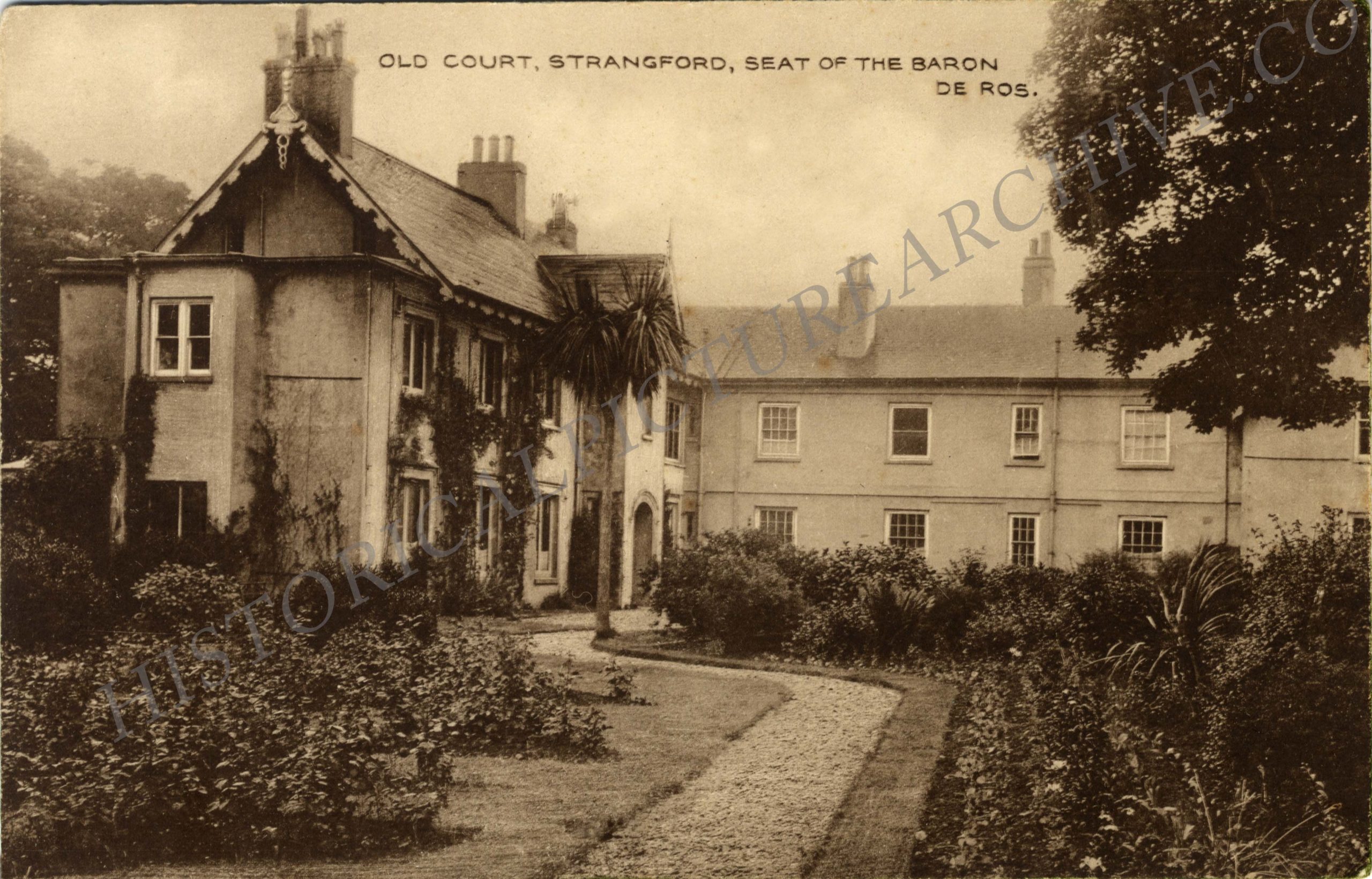 Old Court, Strangford, Seat of the Baron de Ross, Co. Down, Northern ...