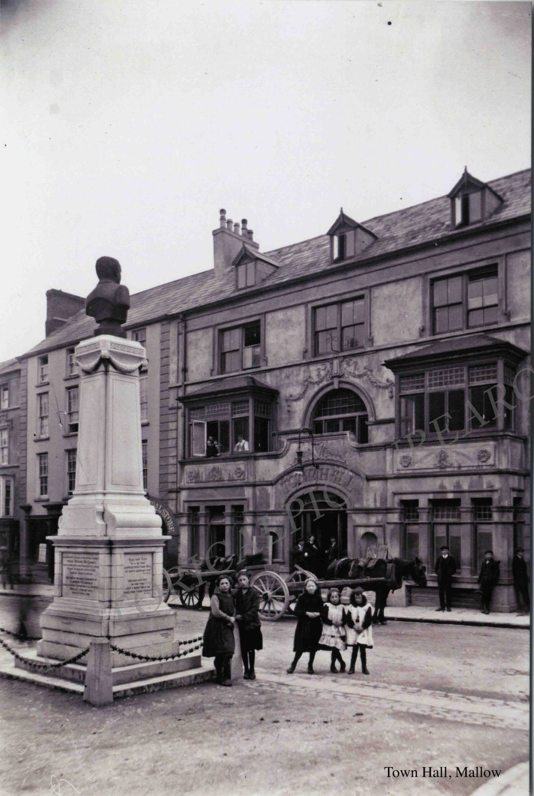 Town Hall, Mallow, Co. Cork, Ireland, Old Irish Photograph, KC-00322 ...
